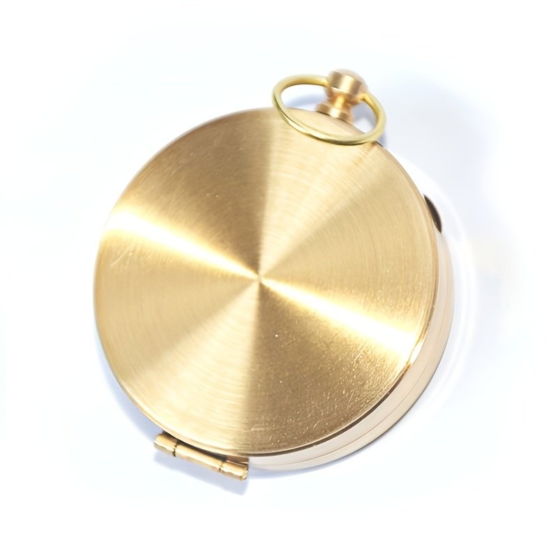 Outdoor Multifunctional Pure Copper Flip Cover Luminous Compass; Pocket ...
